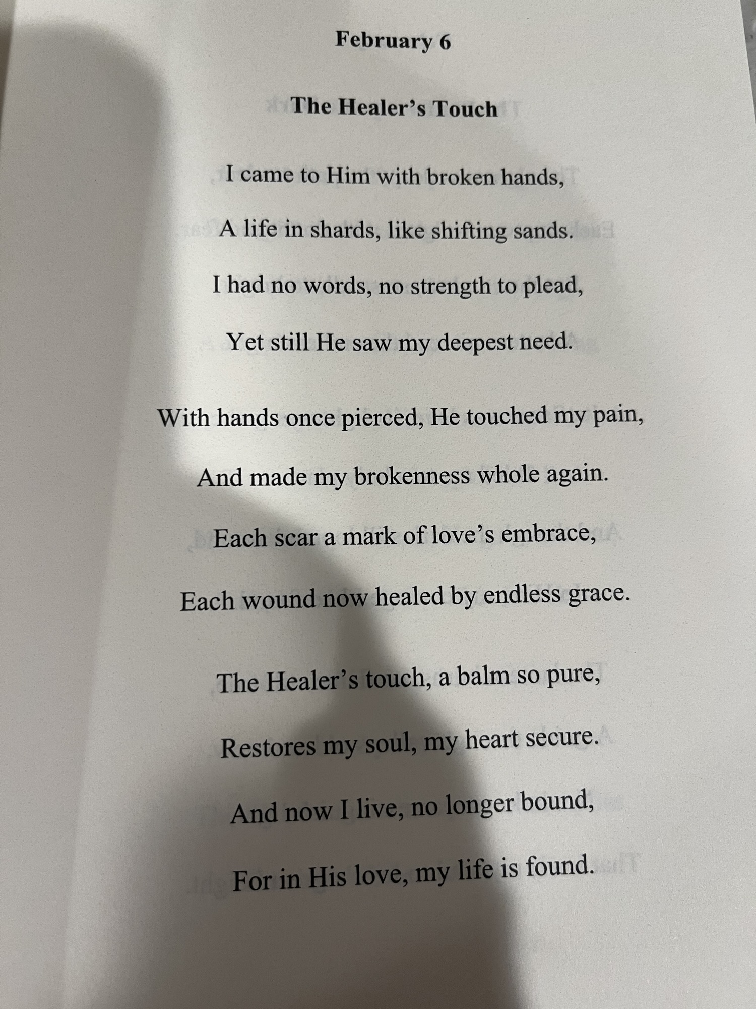 The Healer’s Touch – 5 Minutes of Hope